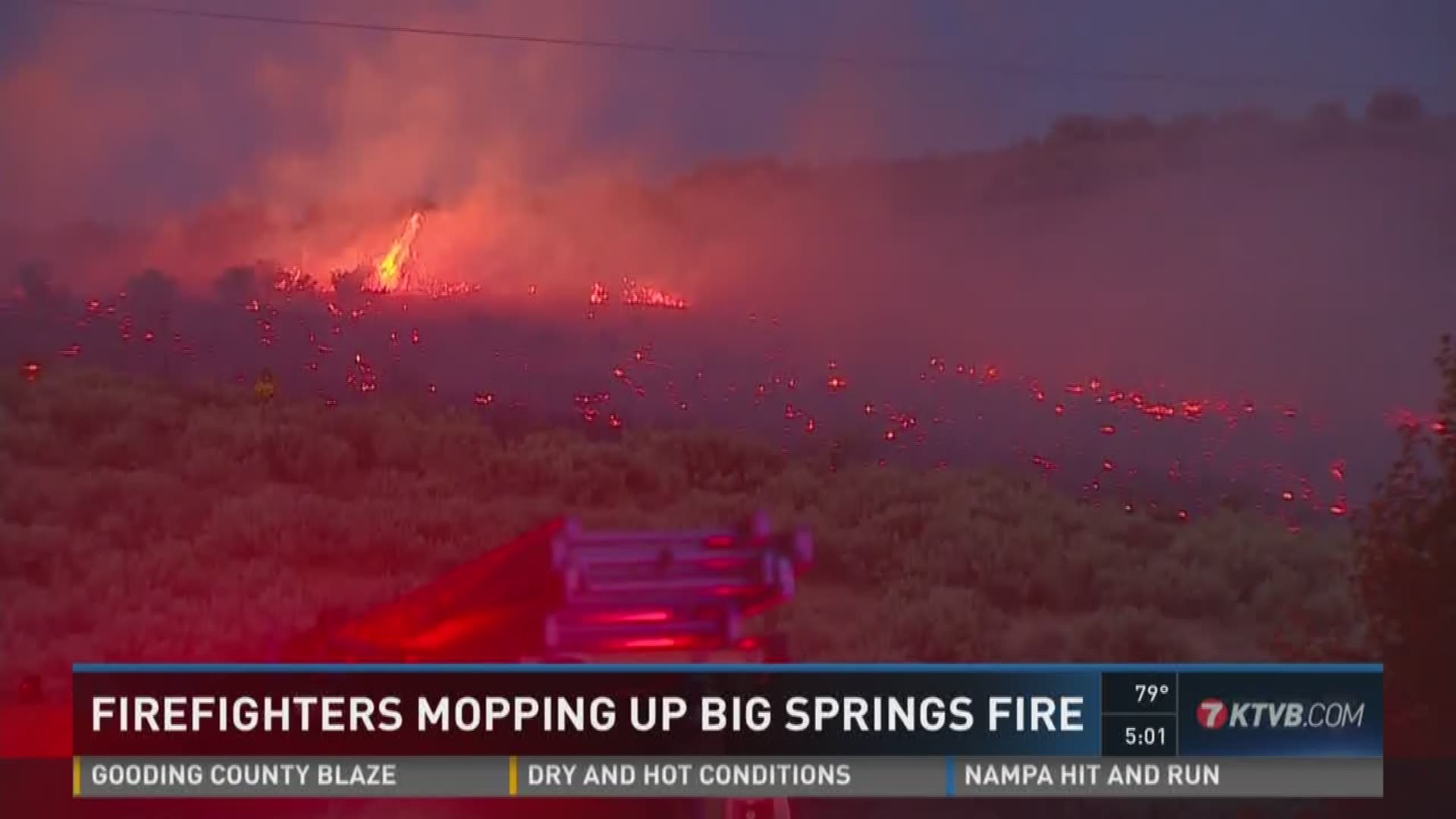 Crews battle brush fire in Ada County | ktvb.com