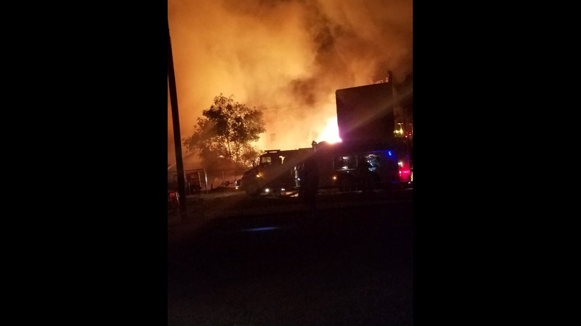 Fire in downtown Huntington, Oregon | ktvb.com