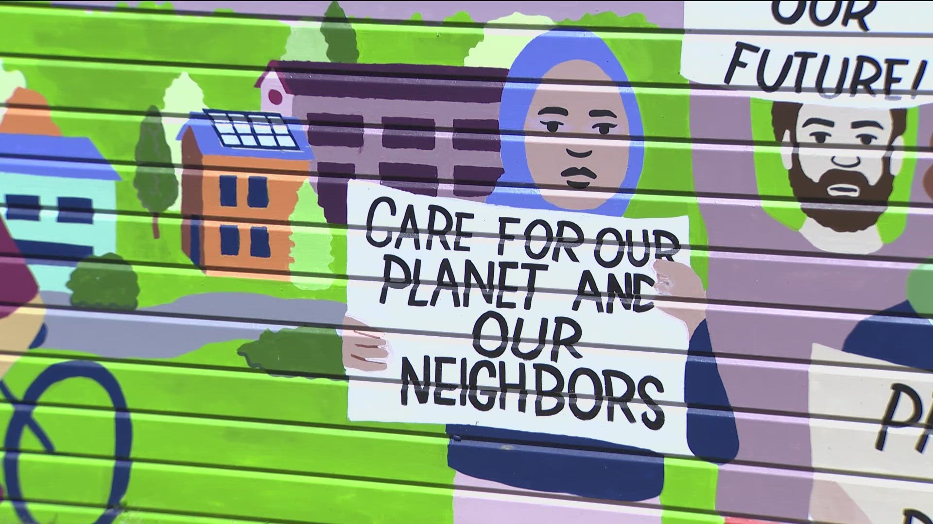 Youth climate group paints mural in Boise | ktvb.com