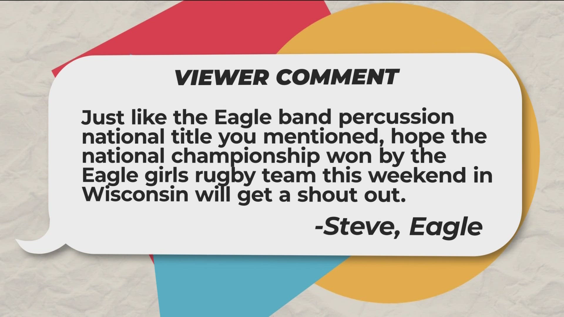 Eagle High School girls' ruby team wins national championship | ktvb.com