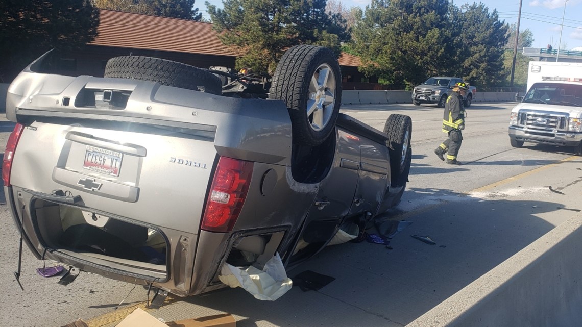 Rollover crash on Interstate 84 in Boise blocked multiple lanes | ktvb.com