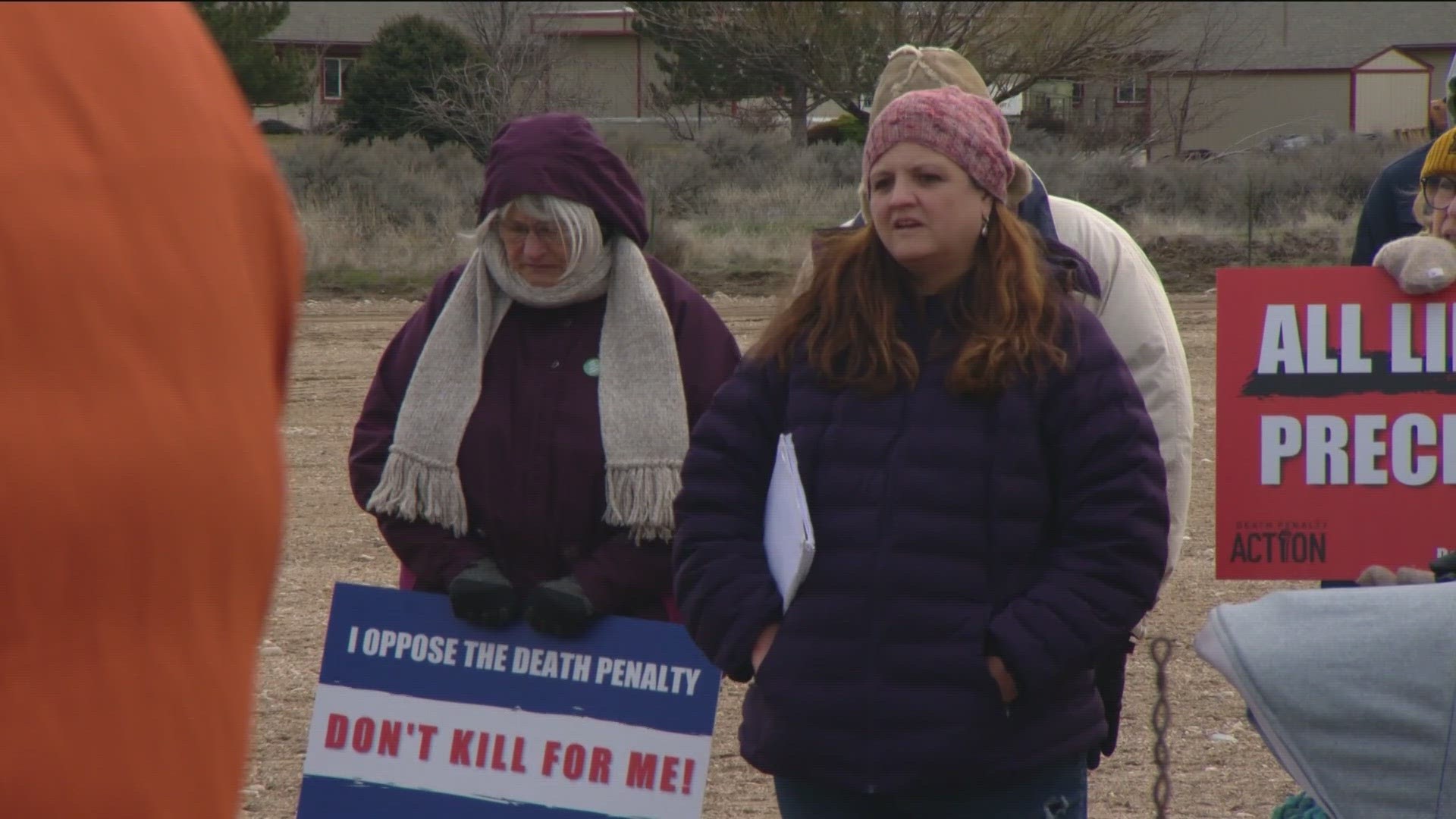 Counting corrections: Death penalty protests outside the prison | ktvb.com