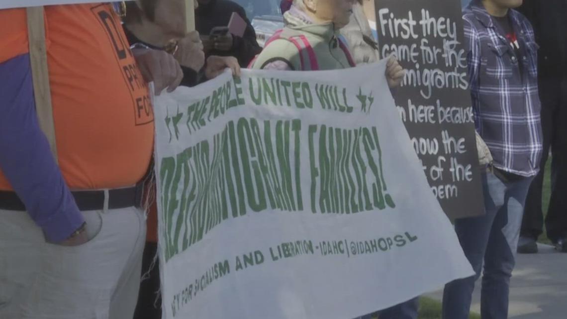 Protestors demand answers on Idaho FBI raid | ktvb.com