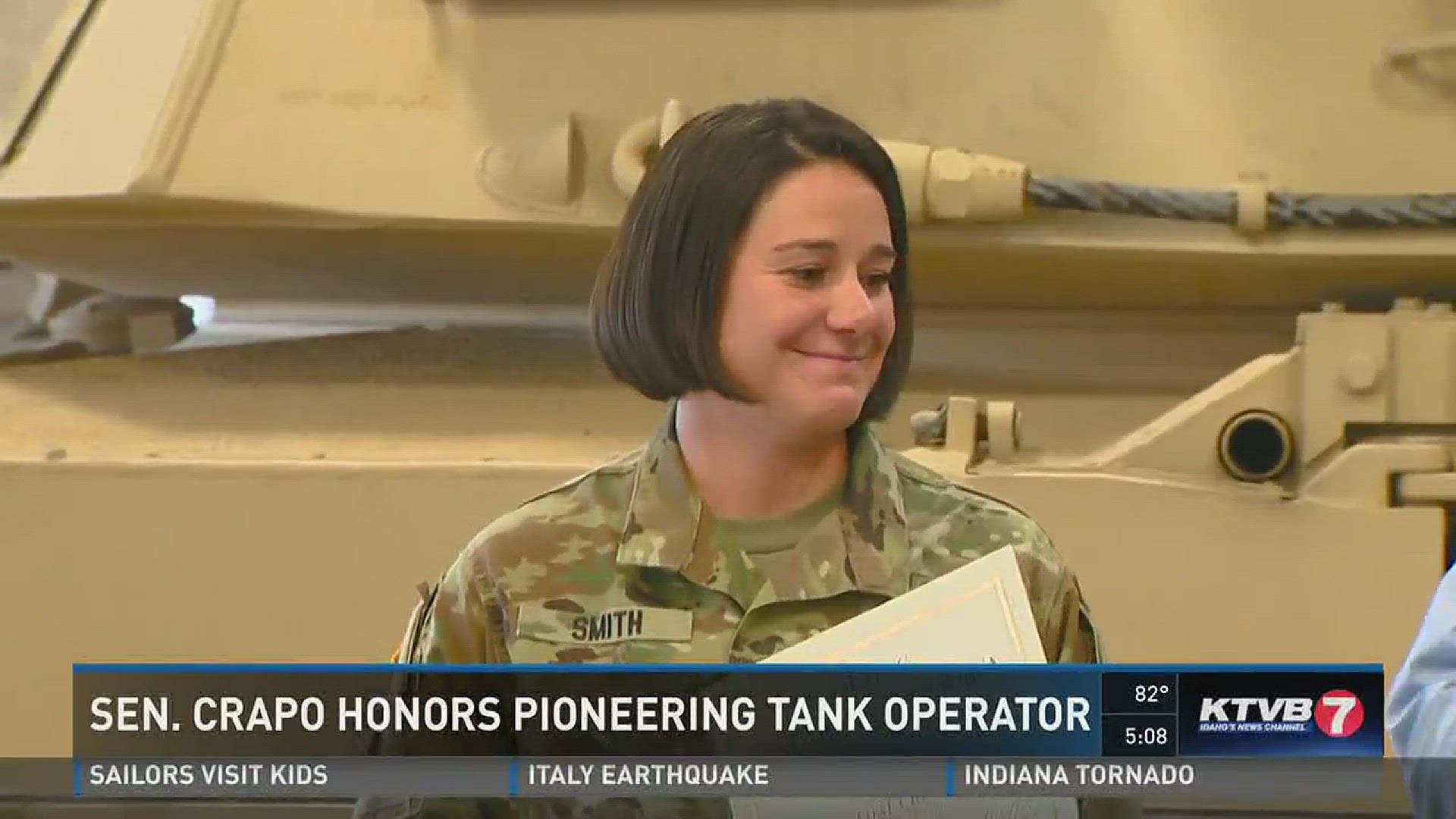 Sen. Crapo honors pioneering tank operator | ktvb.com
