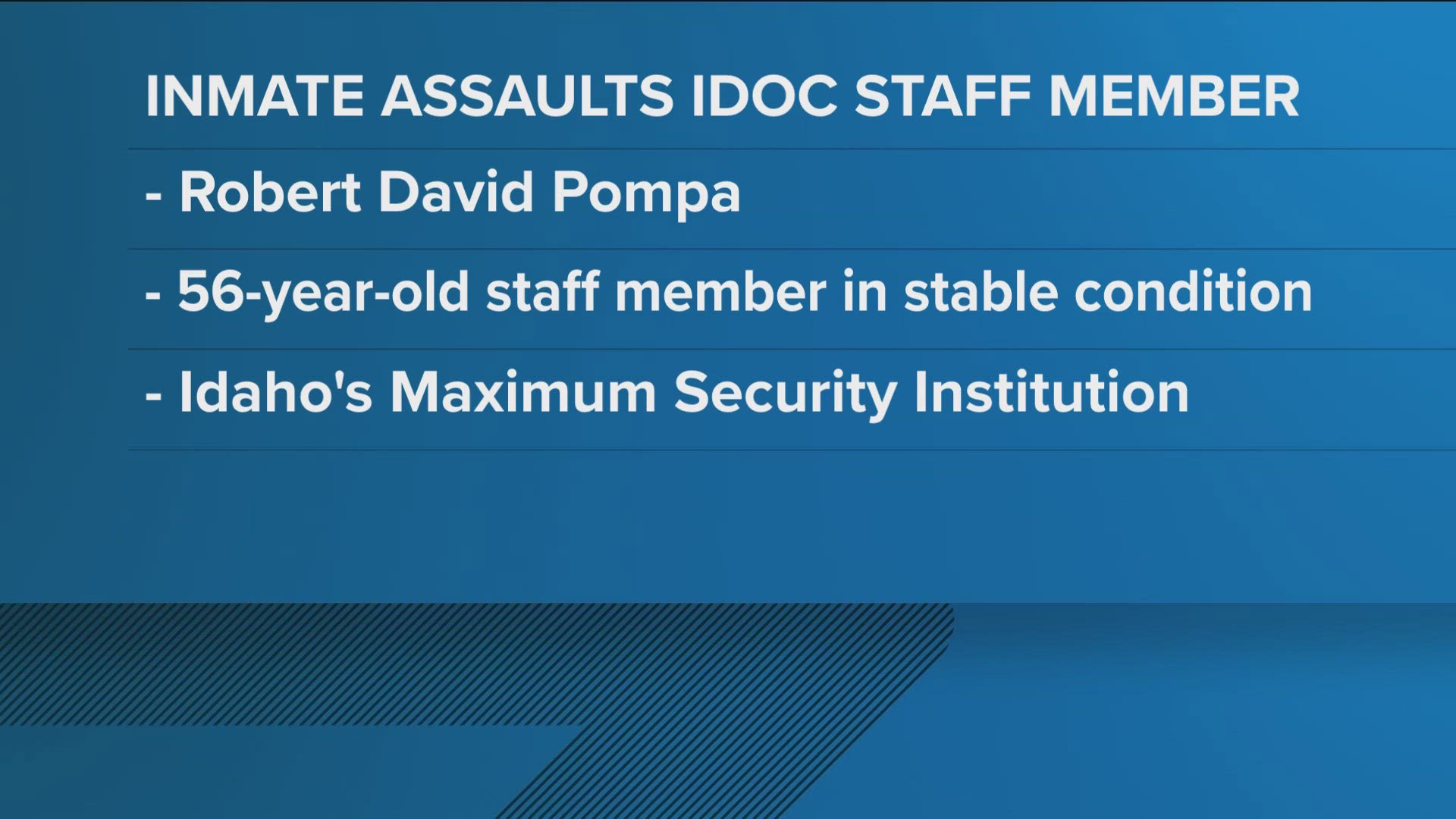 Inmate 'brutally assaults' Idaho prison staff member | ktvb.com