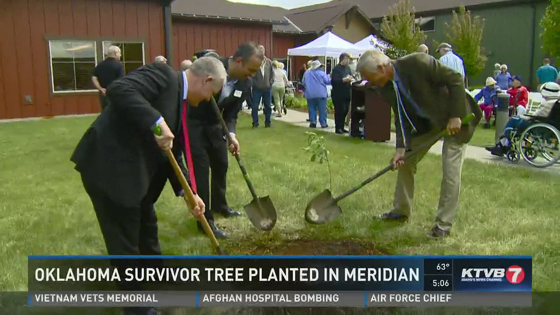 Oklahoma 'Survivor Tree' planted in Meridian | ktvb.com