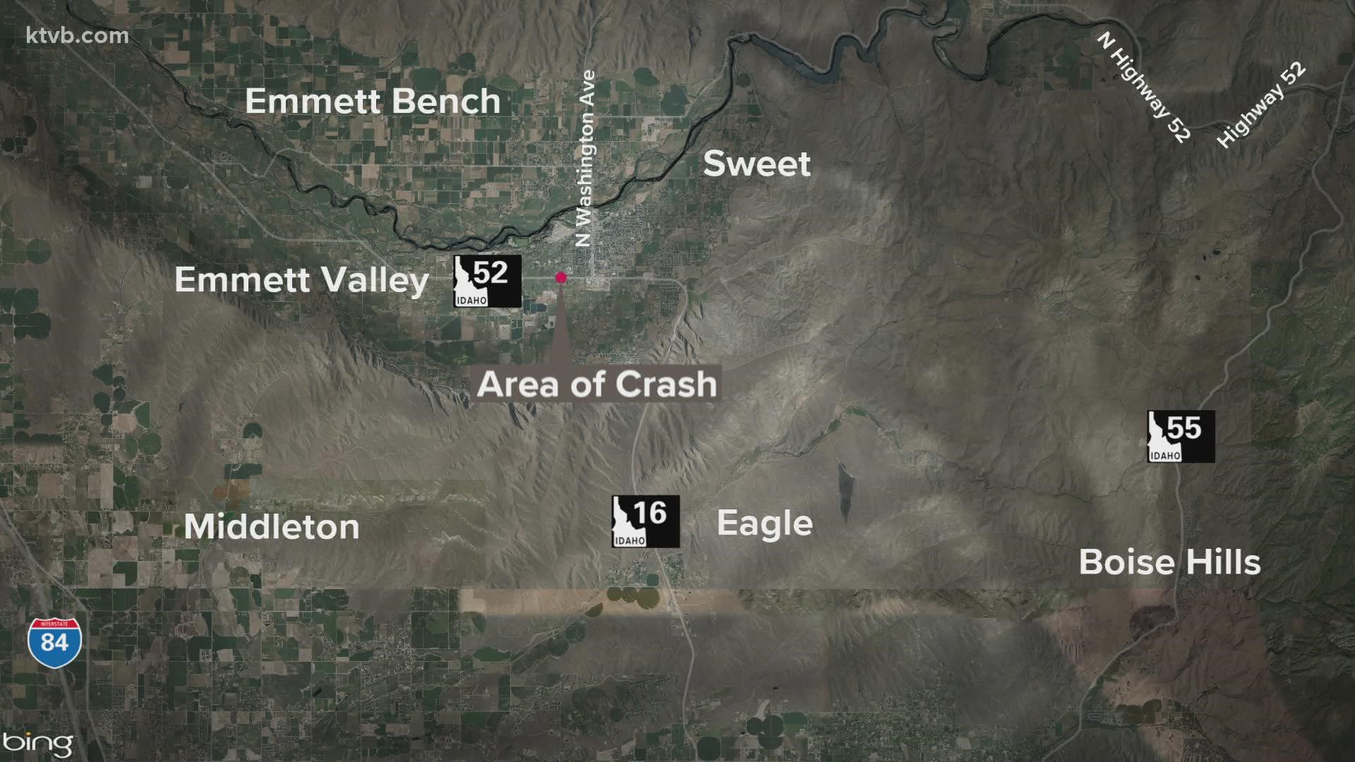 Emmett Idaho Map Of Area