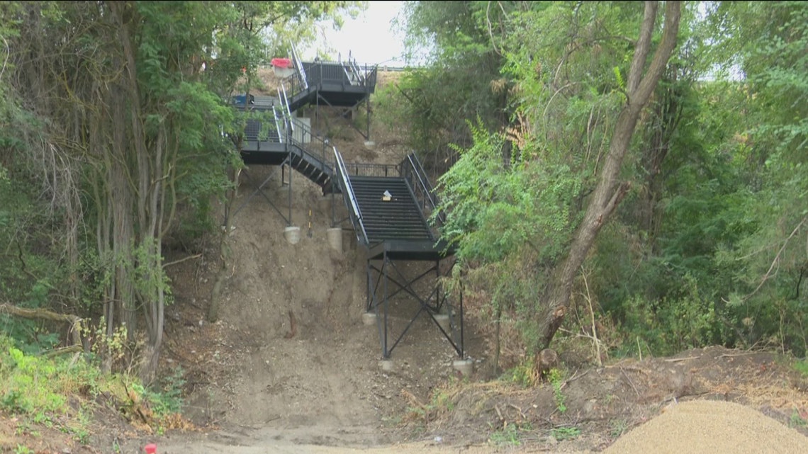 Stairway connecting Ann Morrison Park to the Boise Bench nears ...