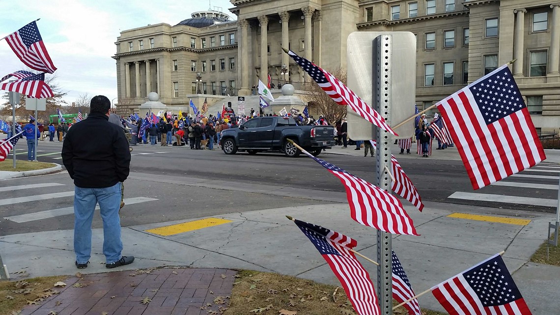 Trump supporter rally in Boise remained peaceful, in contrast with ...