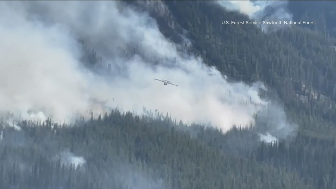 Bench Lake Fire continues to grow near Idaho's Redfish Lake | ktvb.com