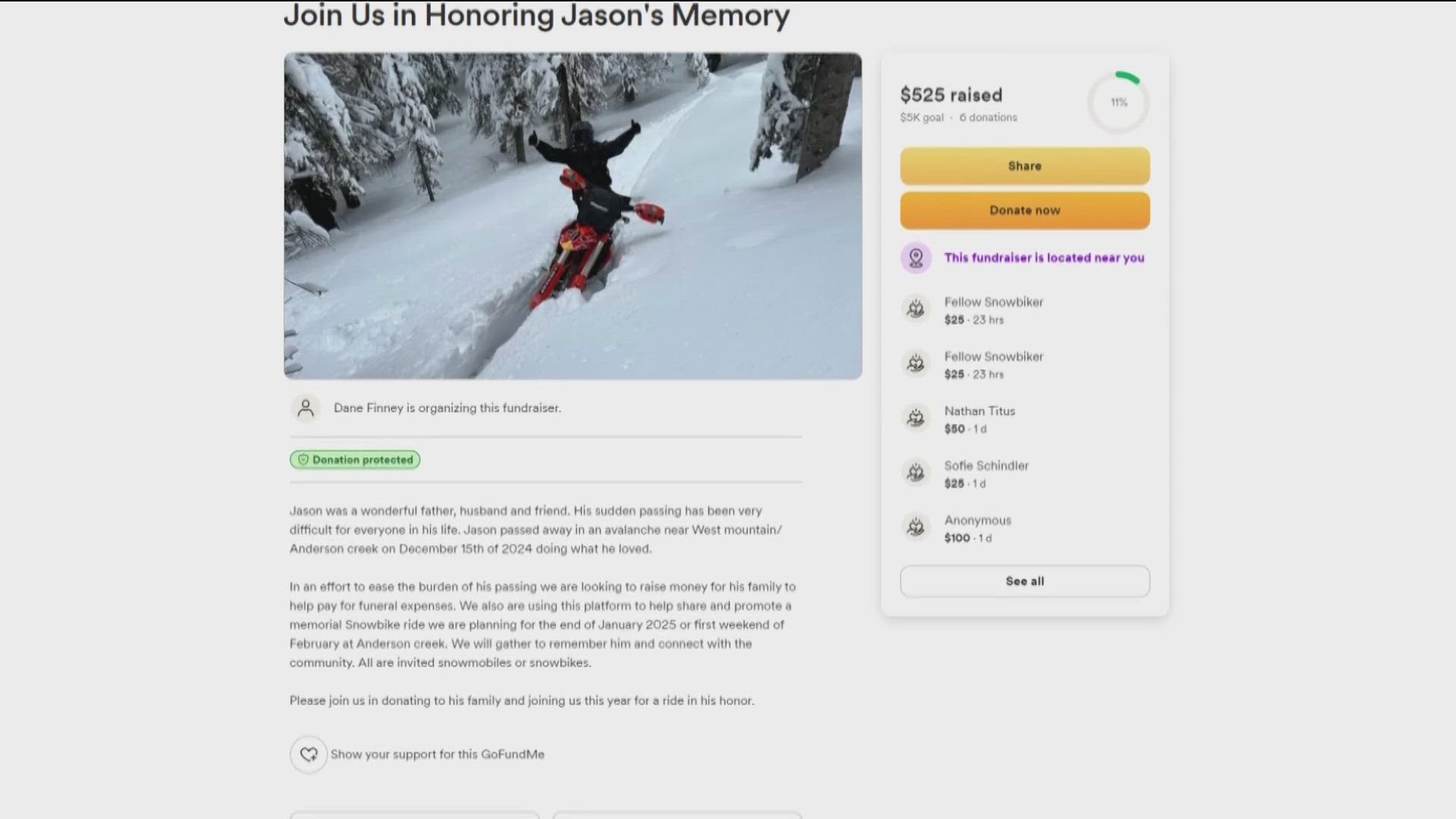 Fundraiser created for Kuna man killed in avalanche | ktvb.com