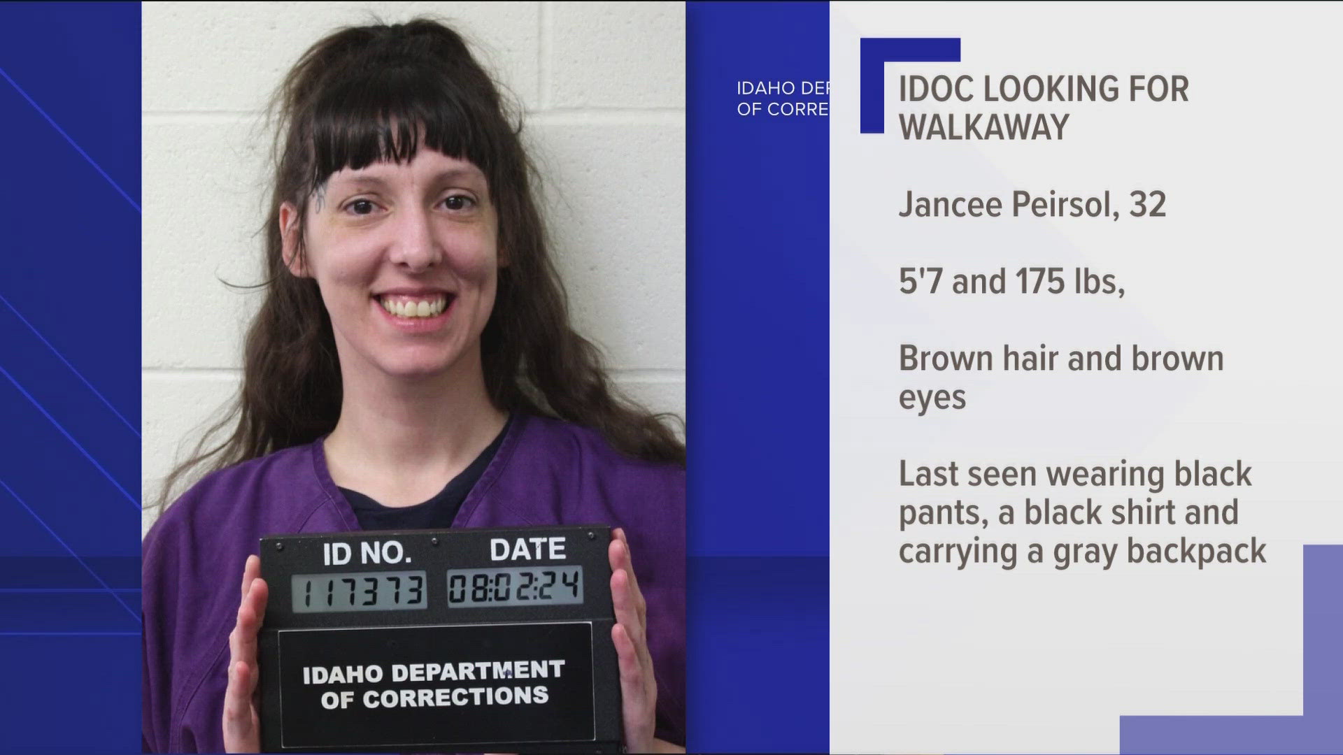 IDOC seeks missing East Boise Community Reentry Center resident | ktvb.com