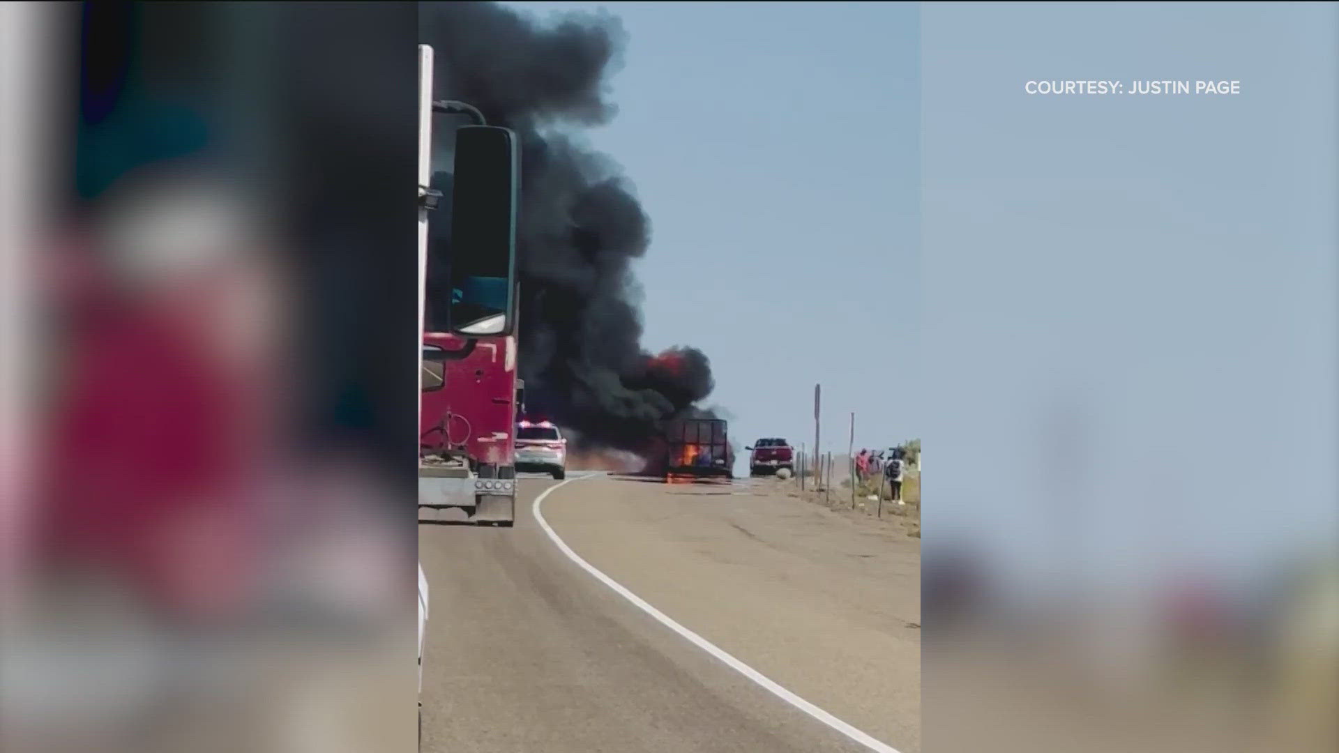 Fire burning west of Ontario, Oregon | ktvb.com