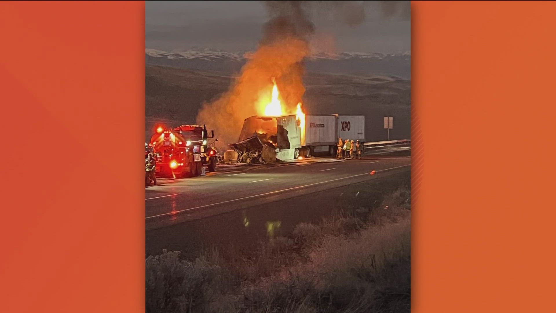 I-84 reopens between Baker City and Ontario following truck fire | ktvb.com