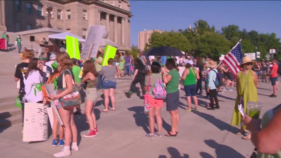Idahoans rally outside Idaho Statehouse for abortion access | ktvb.com