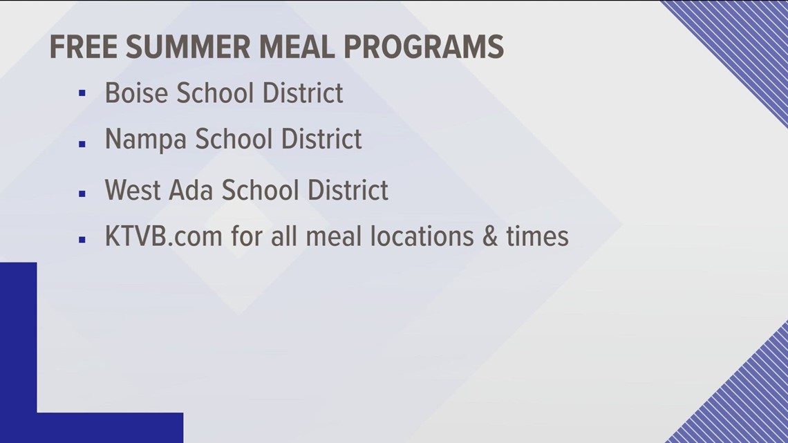 Free summer lunch program in several school districts | ktvb.com