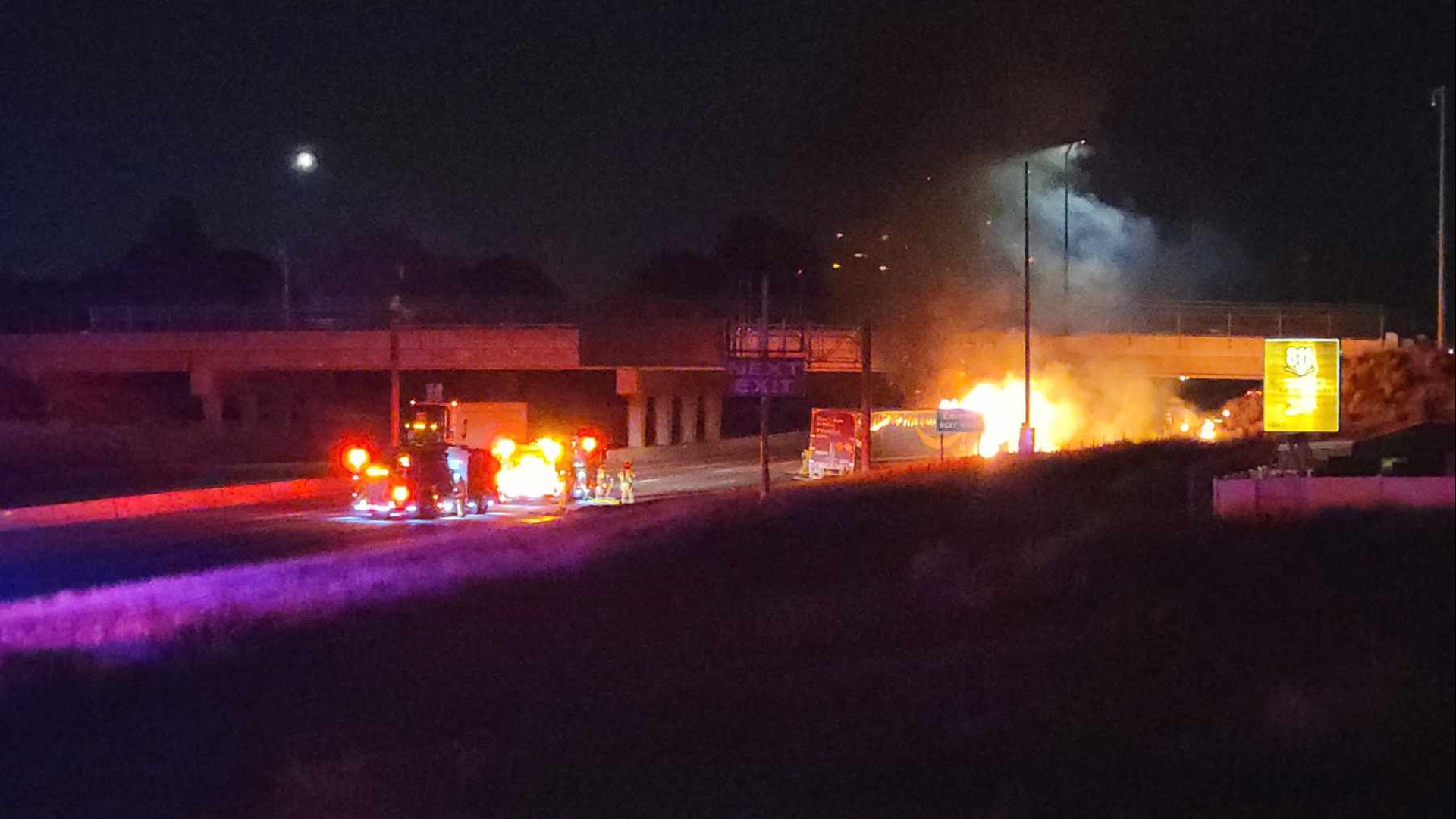 Amazon truck bursts into flames, shuts down I-84 | ktvb.com