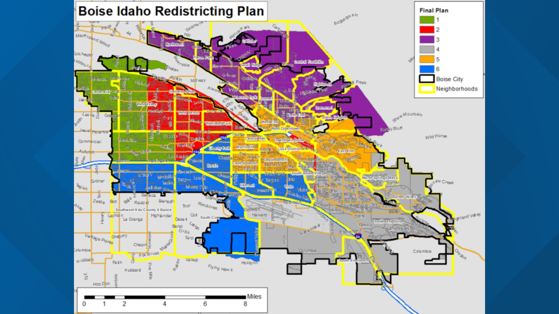 Boise releases proposed districting map for upcoming election | ktvb.com