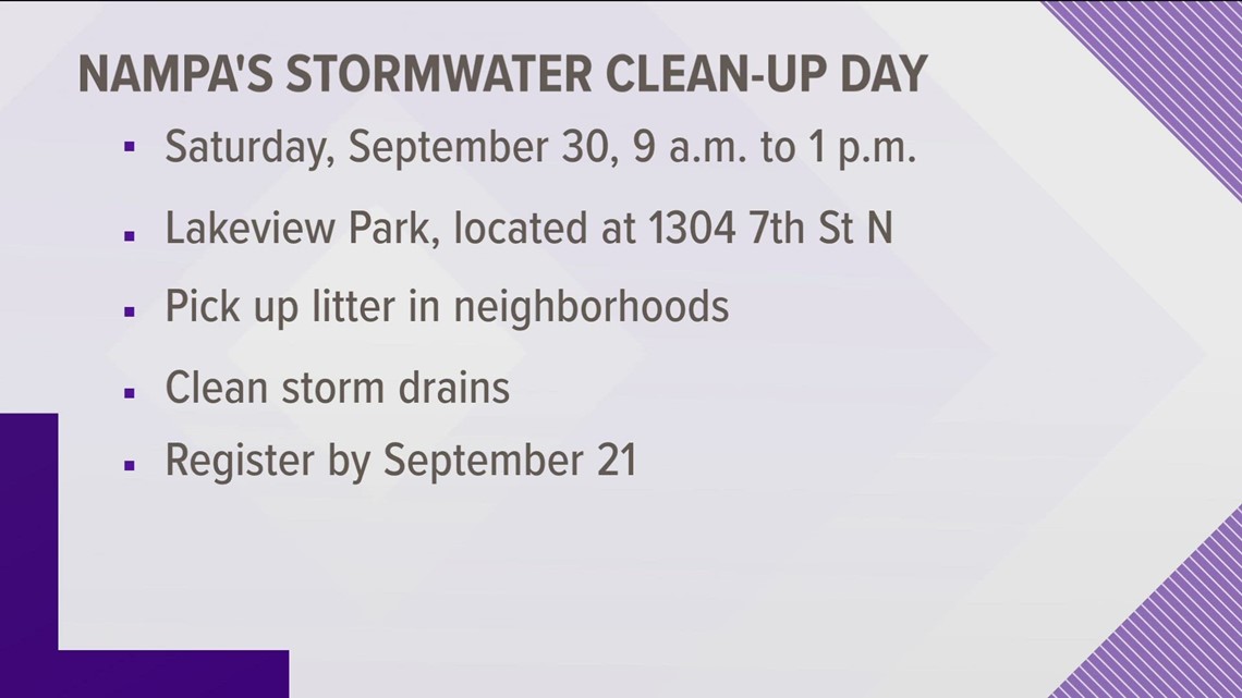 Volunteers needed for Nampa Stormwater Clean-up Day | ktvb.com