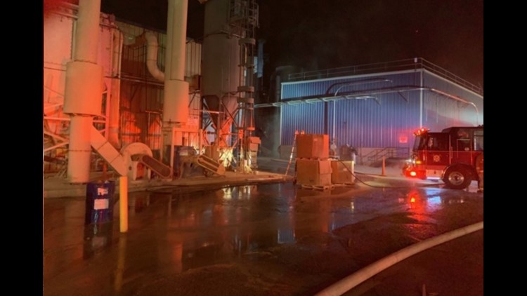 Crews battle high winds while putting out fire at Meridian business ...