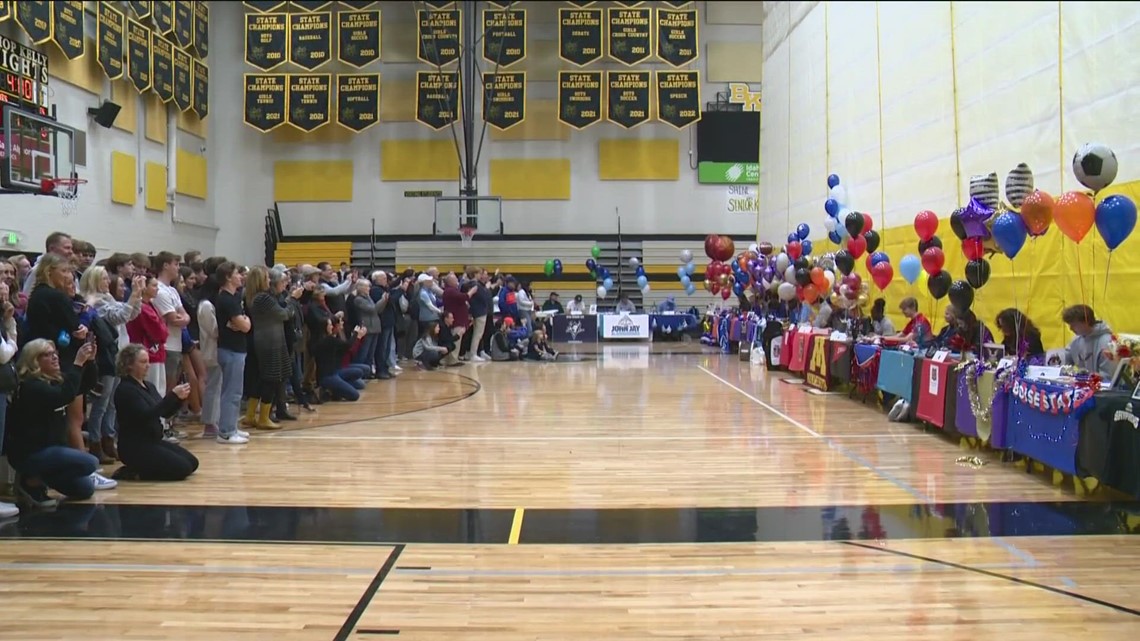 School-record 27 Bishop Kelly athletes sign to college programs | ktvb.com
