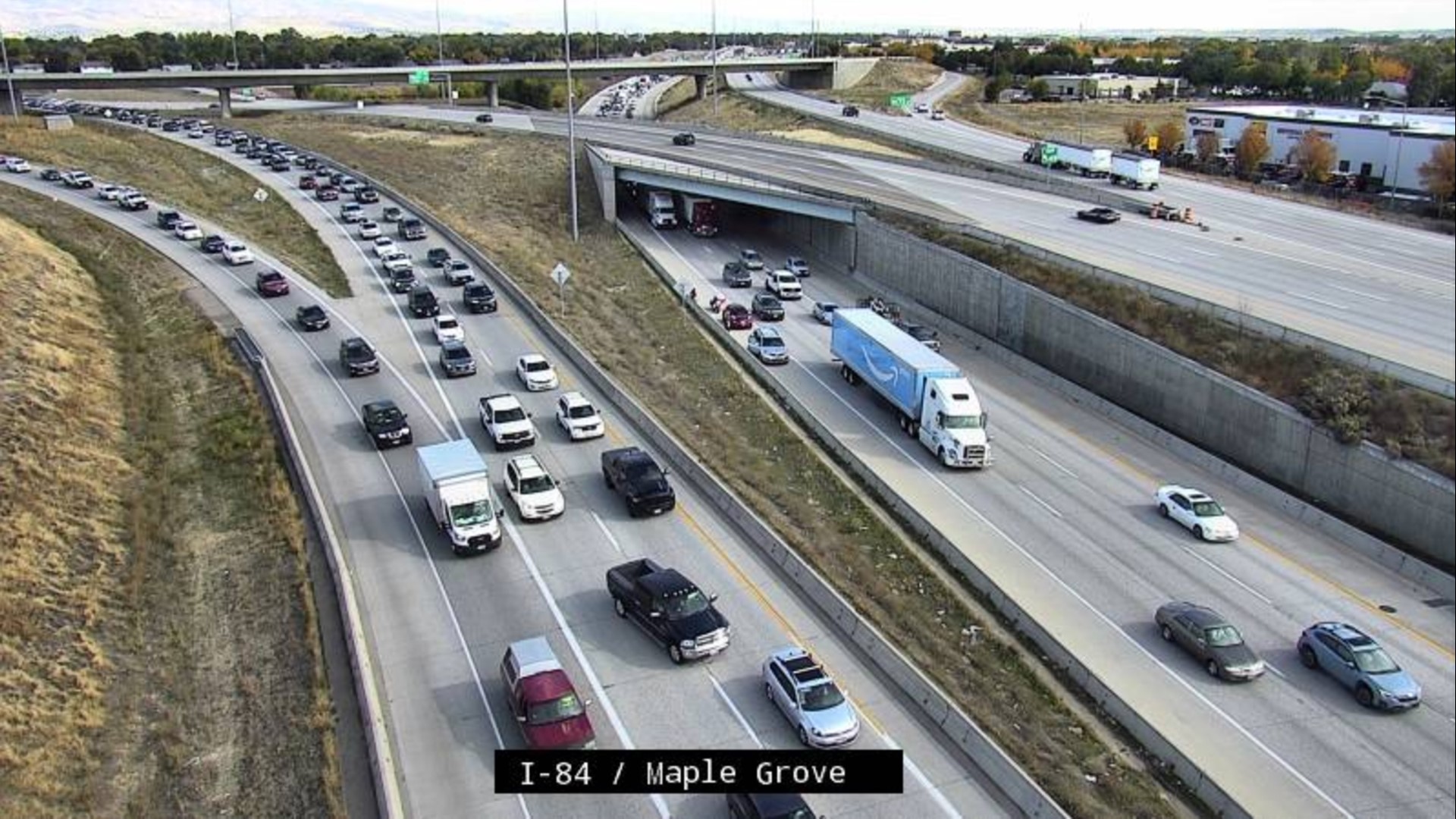 Traffic slowed after crash on eastbound I-84 in Meridian | ktvb.com