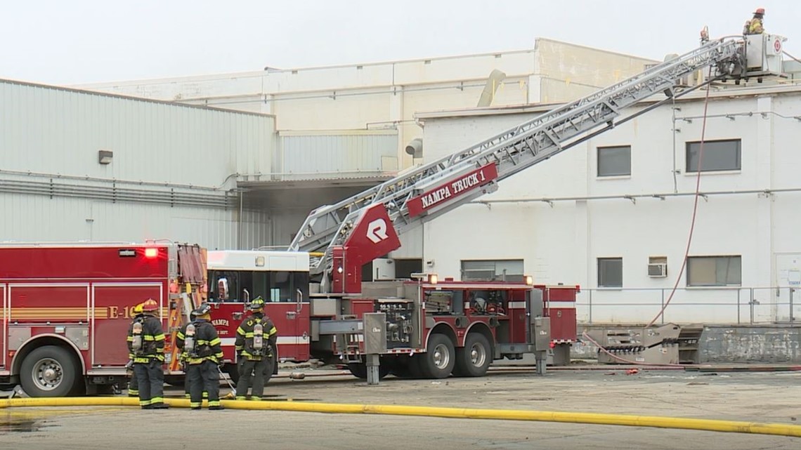 'Extensive' damage in three-alarm fire at Simplot facility in Nampa ...