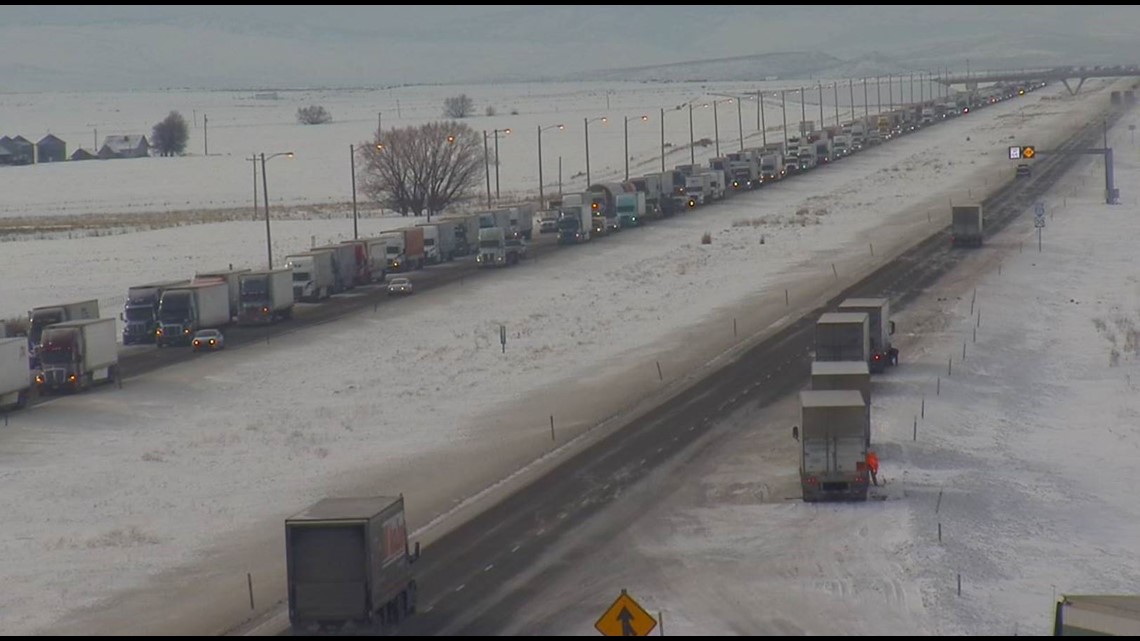 Hazardous winter driving conditions persist in eastern Oregon, expect slow going on I-84 | ktvb.com