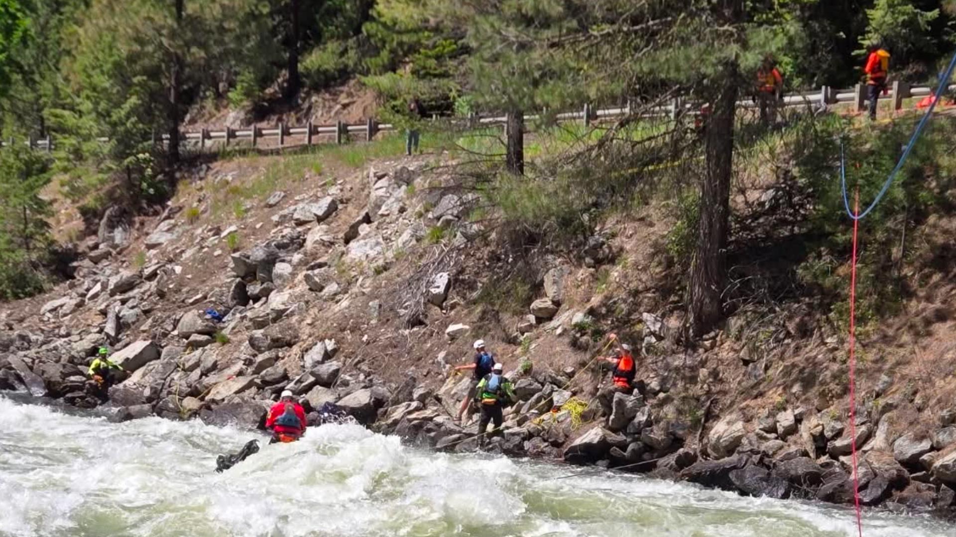 Crews recover pickup from Payette River on Highway 55 | ktvb.com