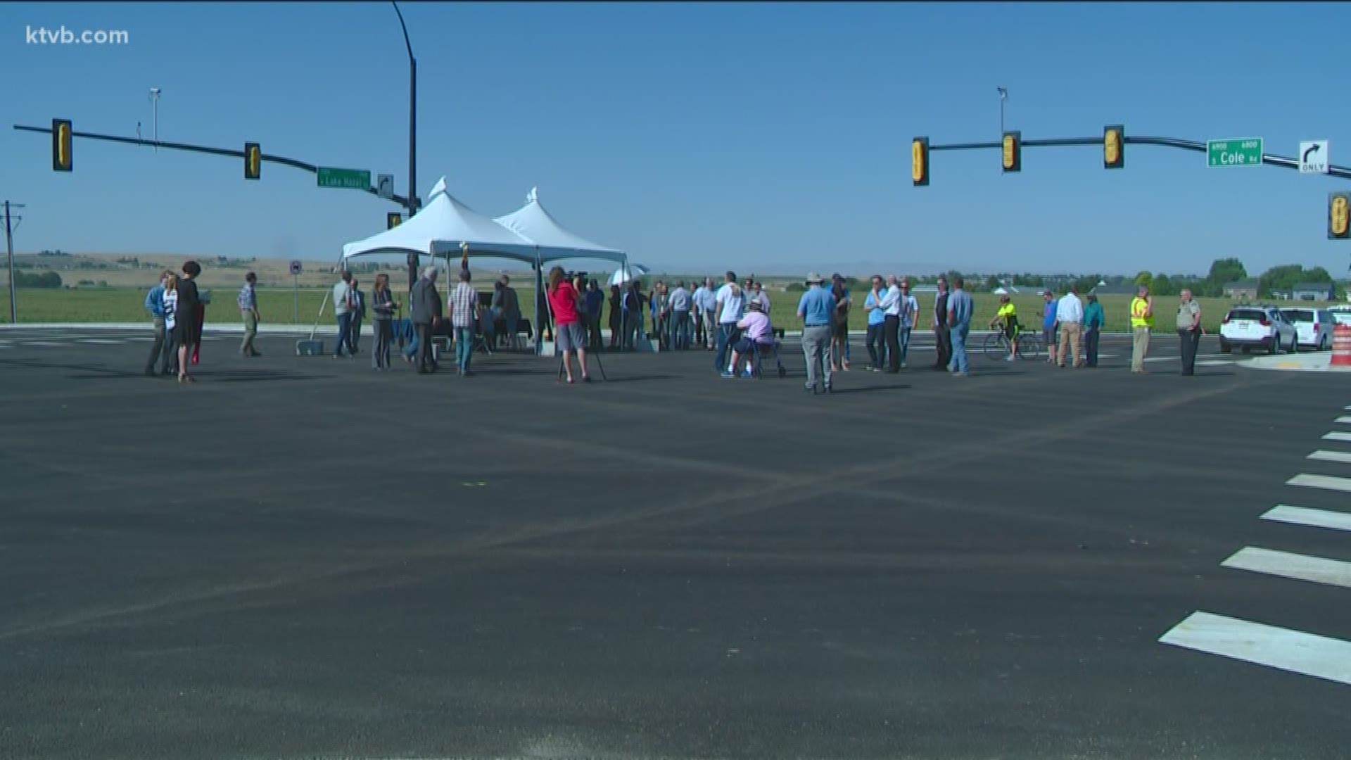 Intersection of Cole and Lake Hazel reopens with improvements | ktvb.com
