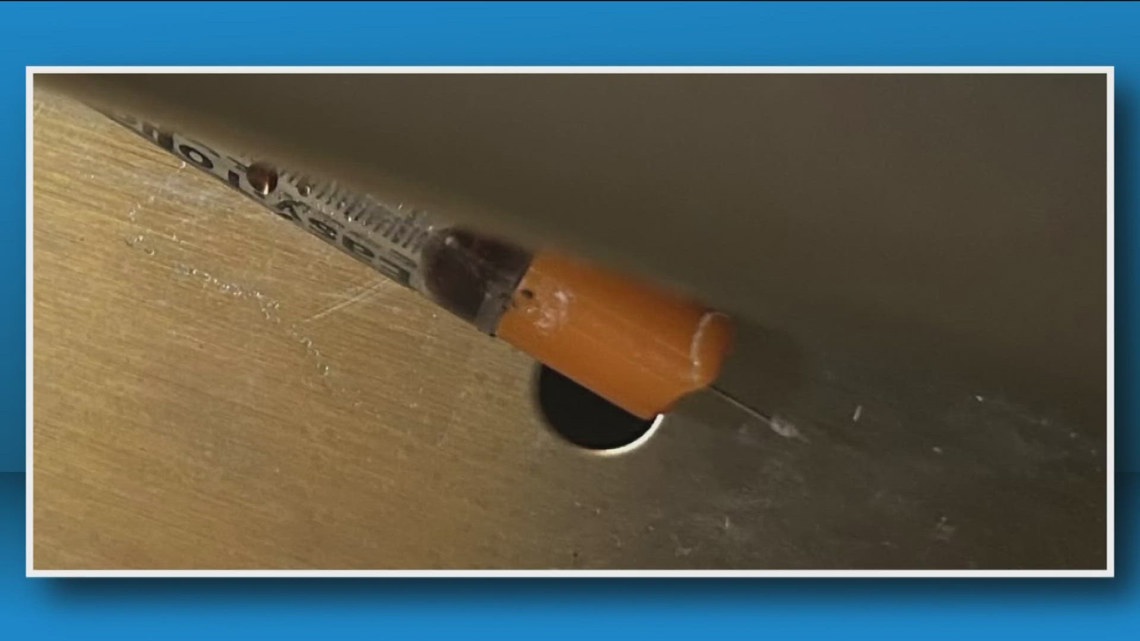 Hidden hypodermic needle found at rest area between Lewiston and ...