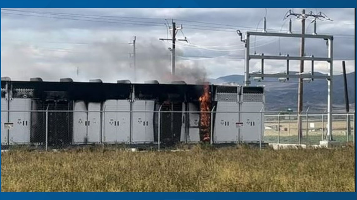 Update: Battery fire still burning at Idaho Power substation in Melba ...