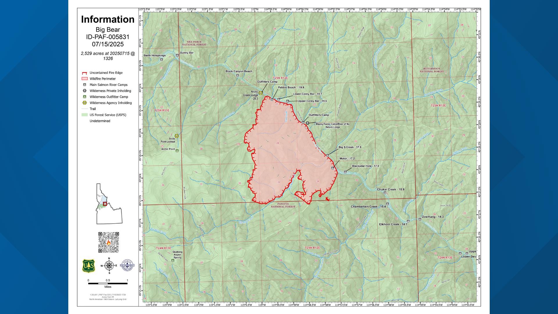 Crews protect structures from Payette National Forest fires | ktvb.com