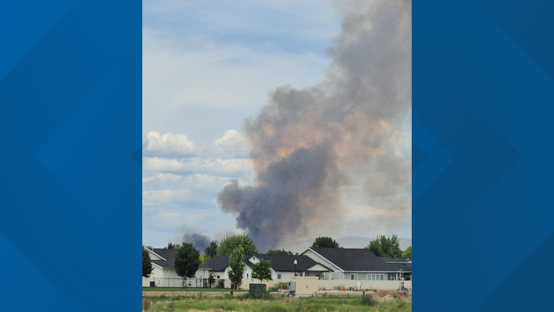 Crews contained a brush fire | ktvb.com