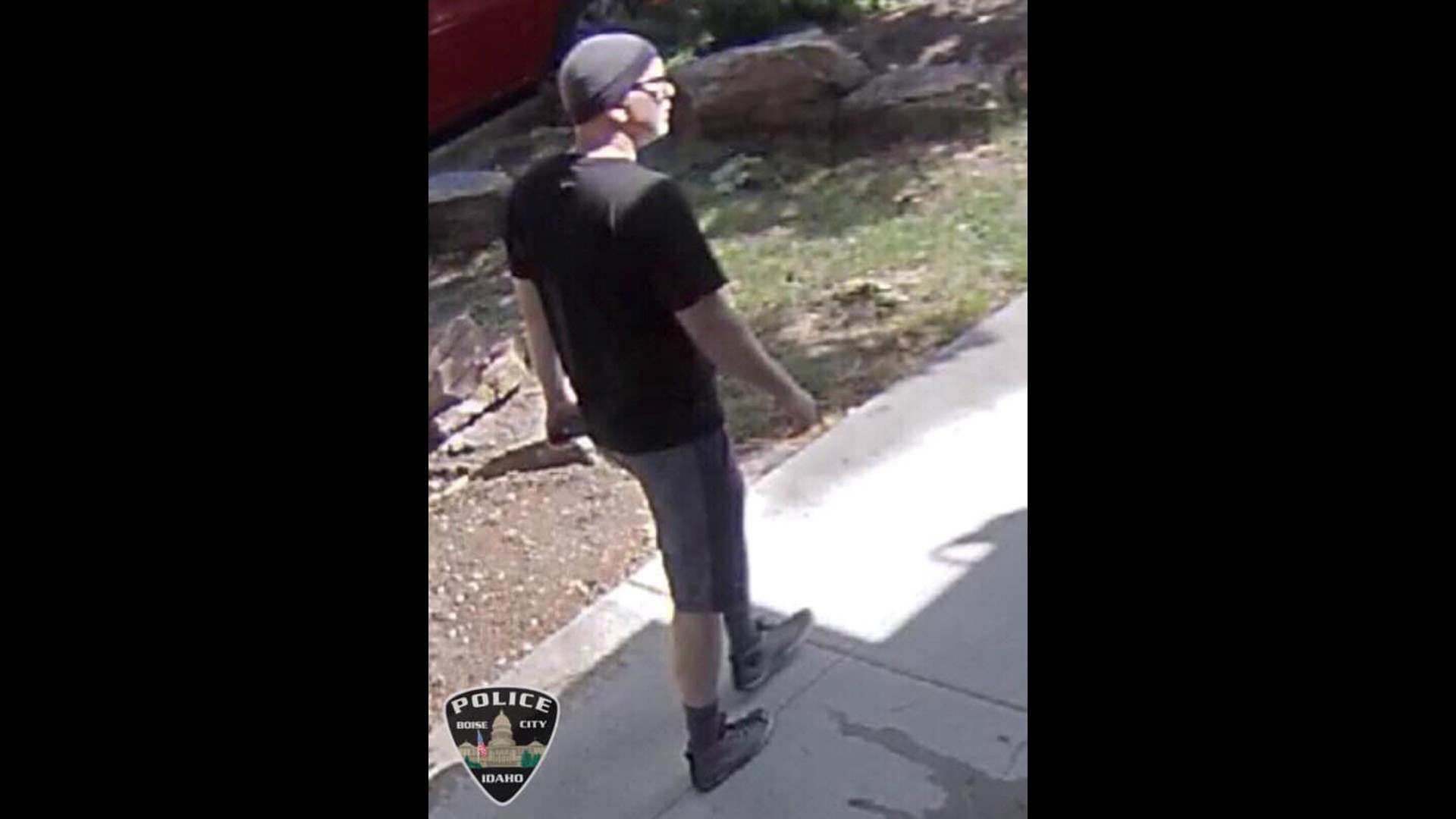 Police searching for man suspected of stealing large landscaping rocks ...