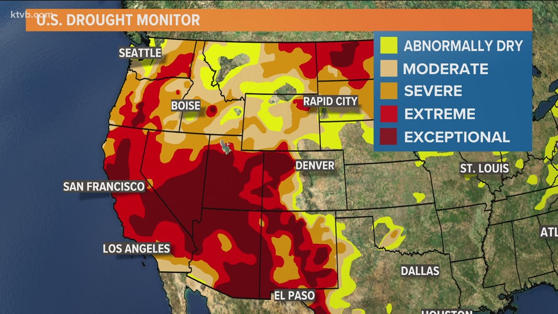 Extreme heat, severe drought afflicting Idaho and much of the West ...