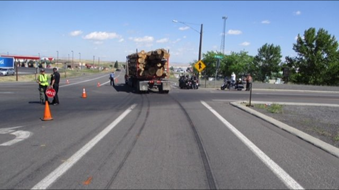 Motorcyclist dies after being hit by logging truck | ktvb.com