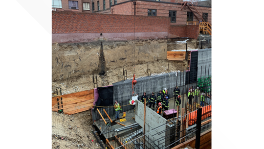 1 hurt in construction site wall collapse in downtown Boise | ktvb.com