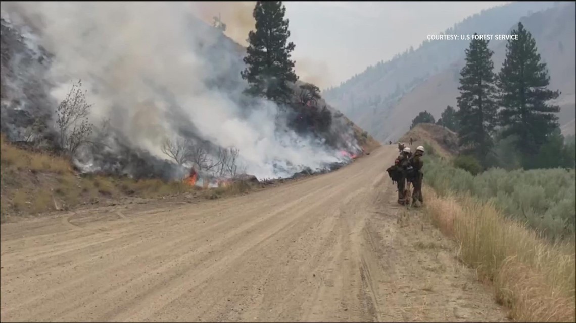 Idaho's largest wildfire grows to nearly 100,000 acres | ktvb.com