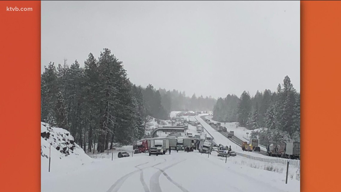 I-84 reopened after 19 hurt in series of eastern Oregon crashes | ktvb.com