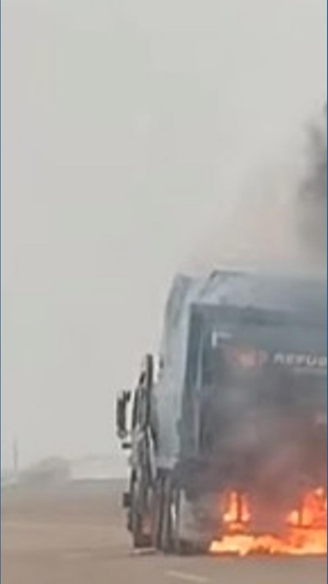 Caldwell Fire crews extinguish trash truck on fire | ktvb.com