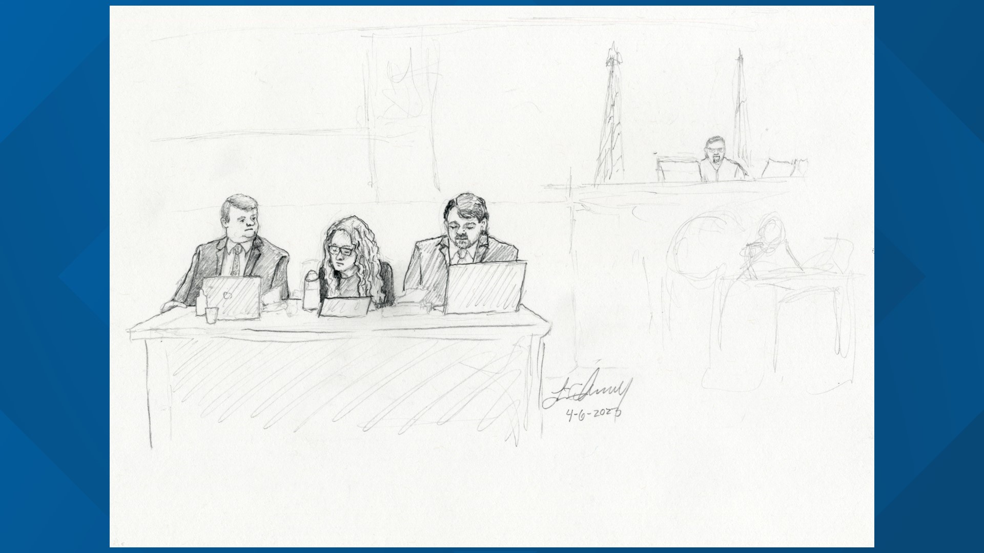 Sketch artist in Lori Vallow Daybell trial captures scene, emotions ...