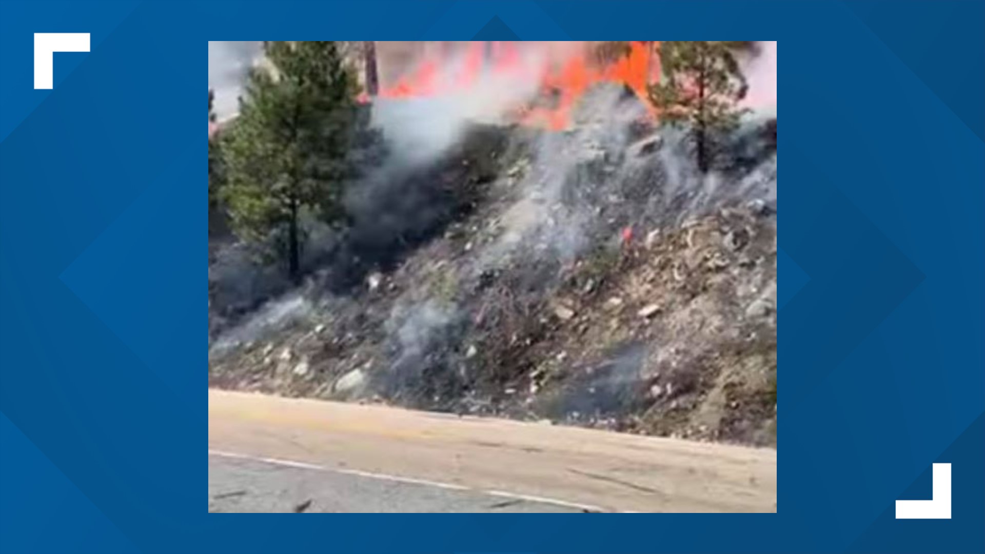 Fire burning east of Banks; expect traffic delays | ktvb.com