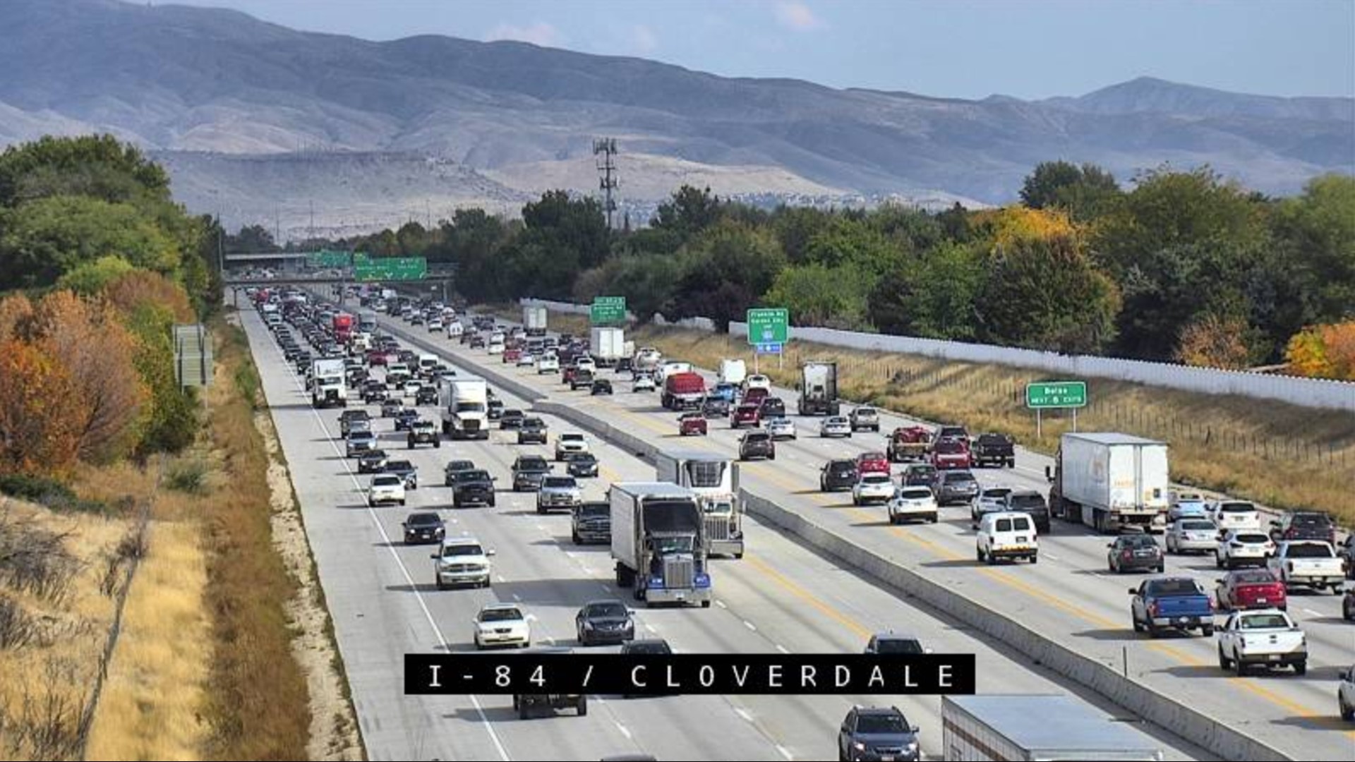 Traffic slowed after crash on eastbound I-84 in Meridian | ktvb.com