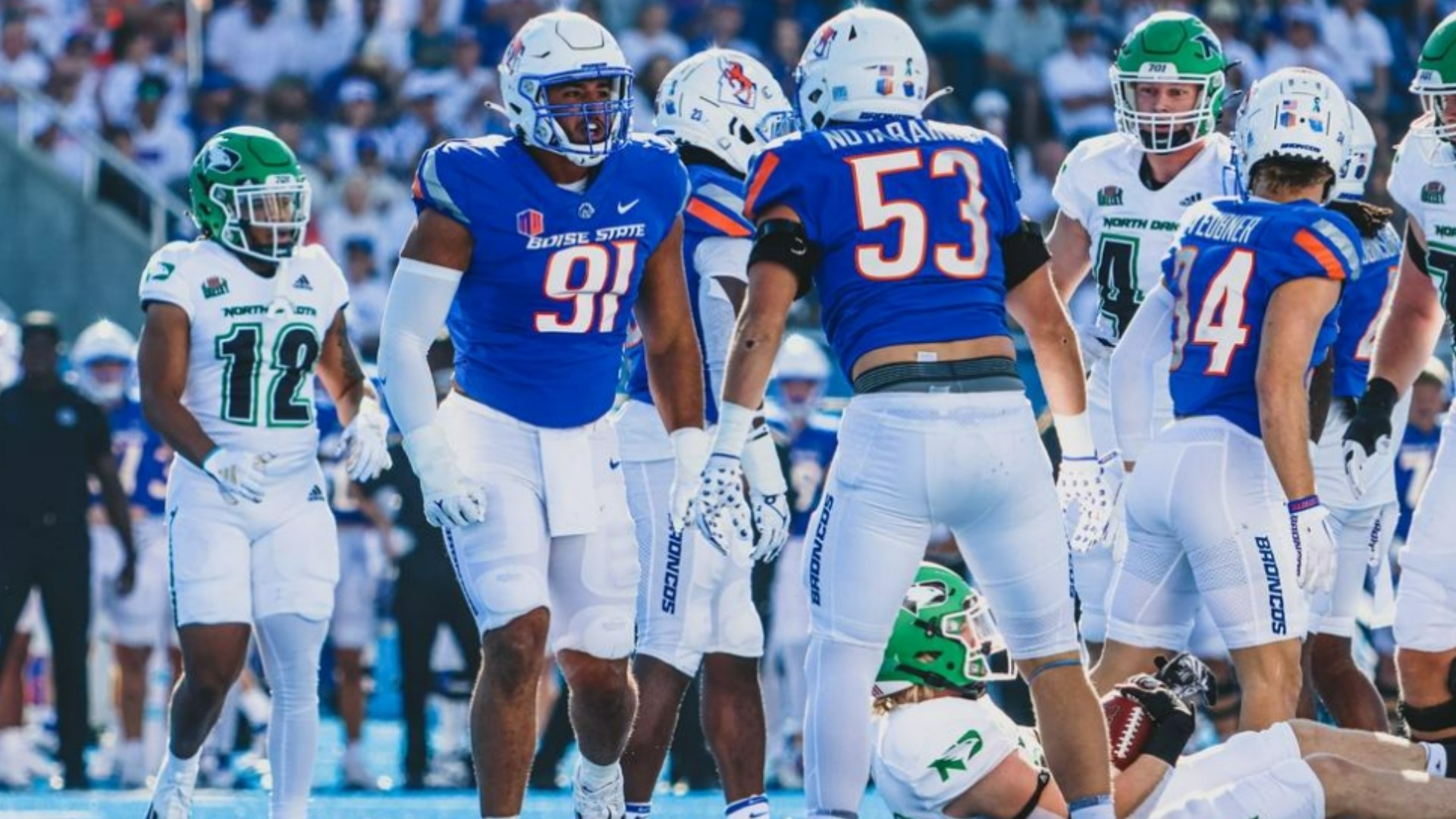 Boise State starts fast, defeats North Dakota 42-18 on The Blue | ktvb.com