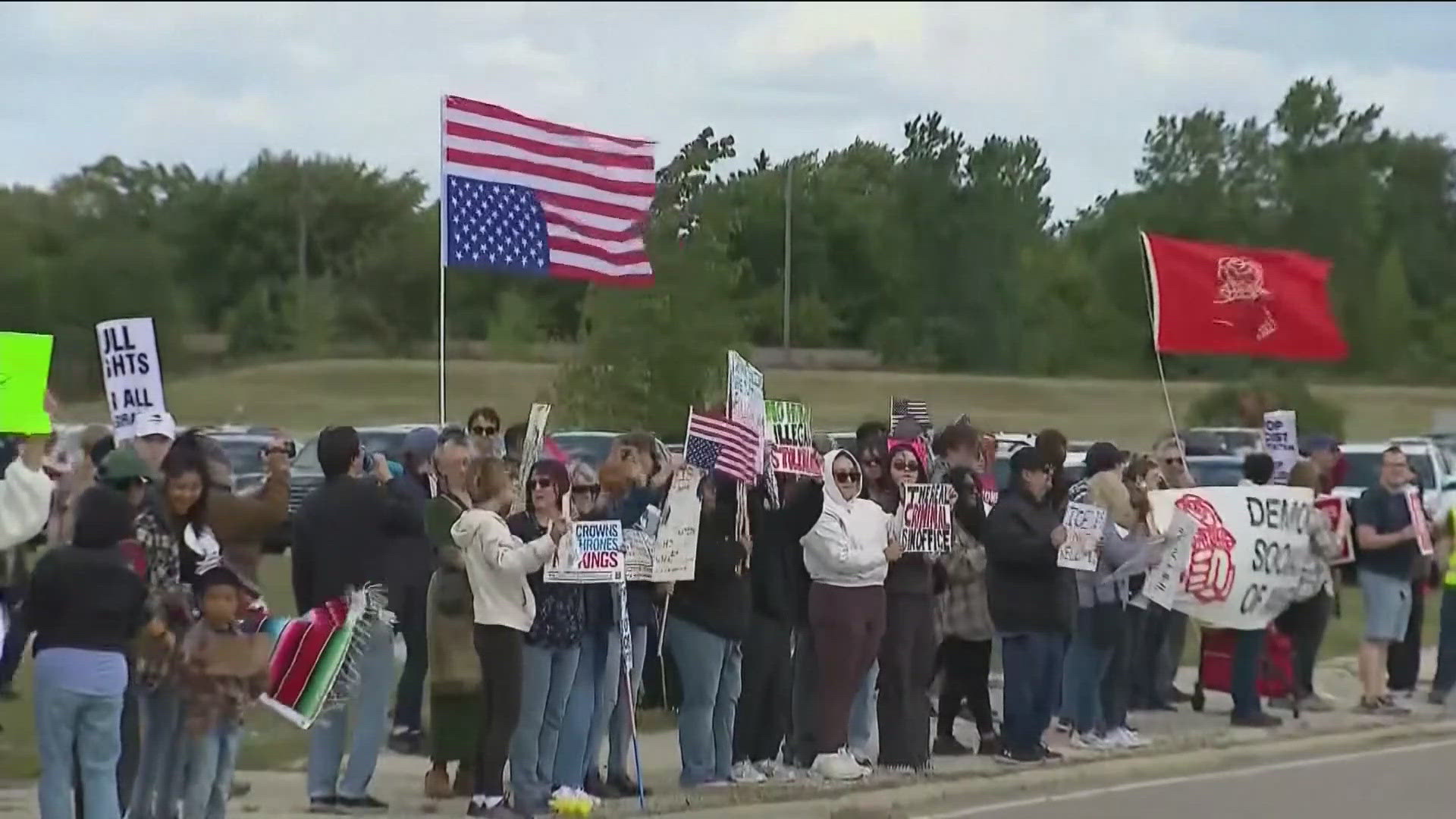 Protests erupt in Illinois after Trump warns Chicago will "find out why ...