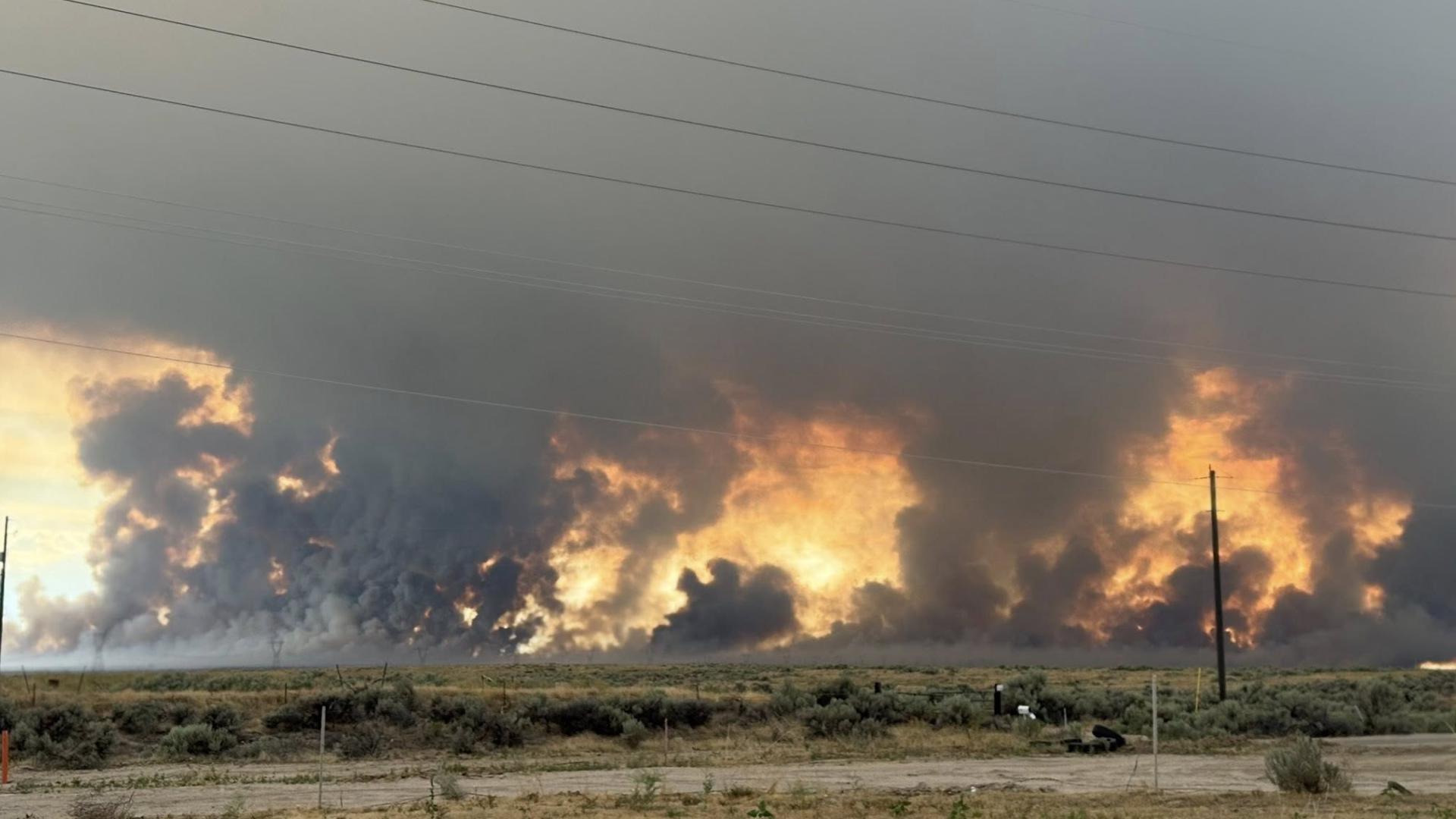 Range Fire south of Boise sparked by explosive disposal | ktvb.com
