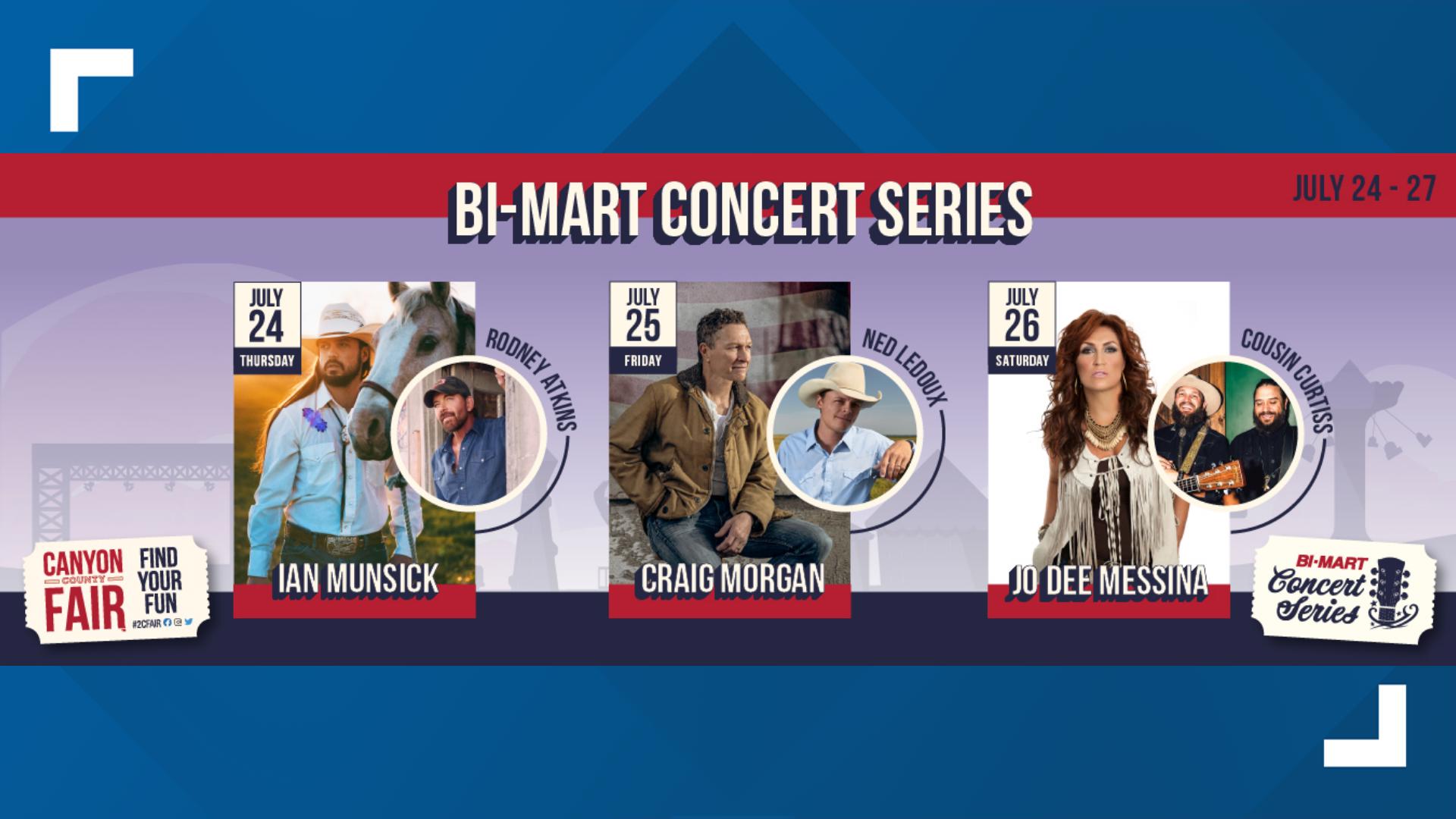 Canyon County Fair announces 2025 concert series lineup | ktvb.com