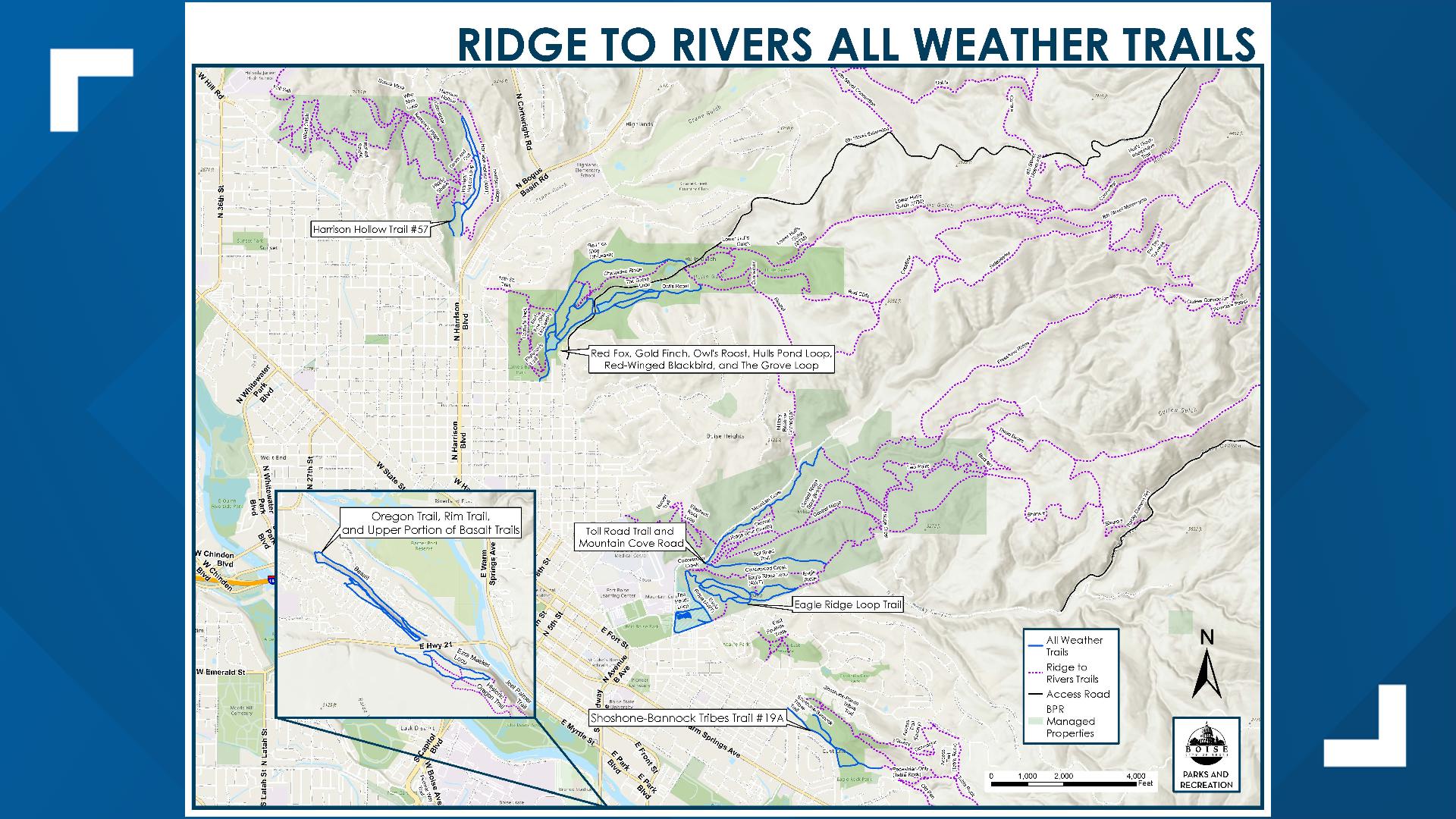 Ridge to Rivers urges Boise hikers to avoid muddy trails to prevent ...