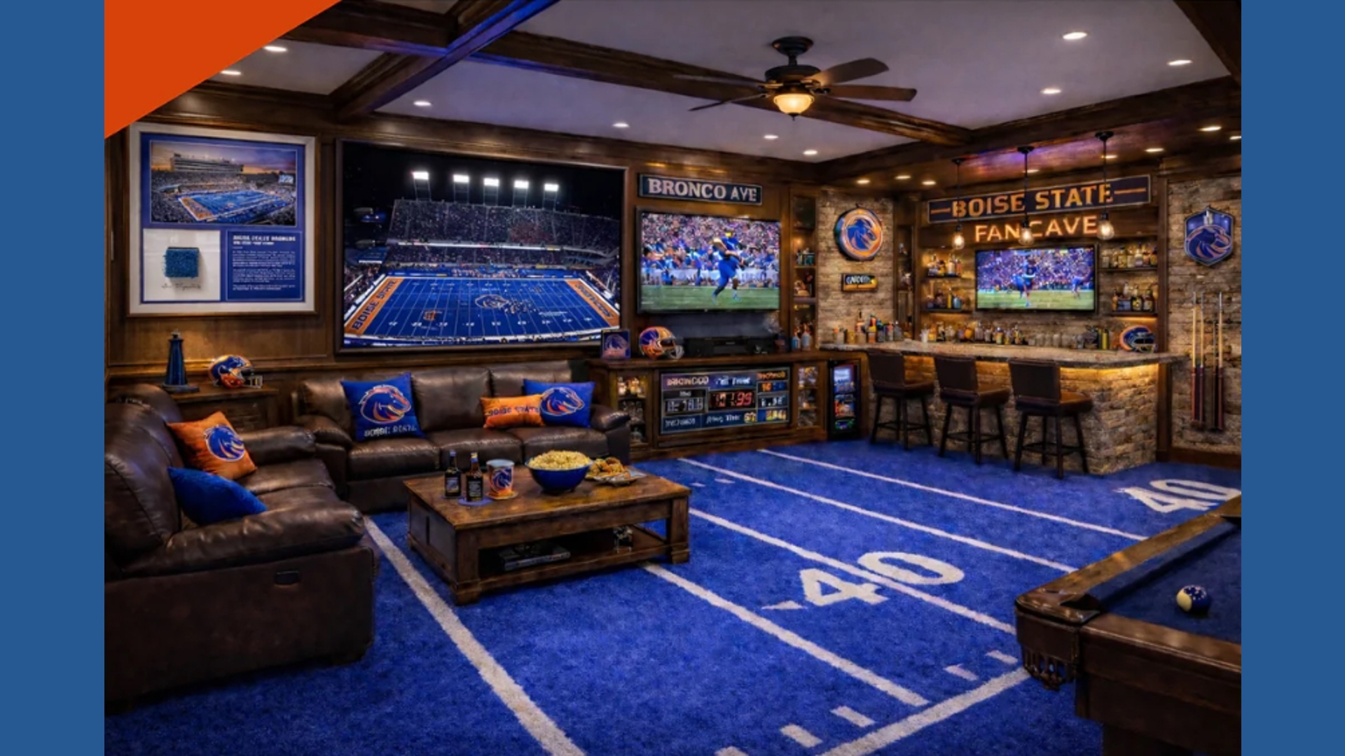 Boise State fan spends $25K on slice of 'Smurf turf' | ktvb.com